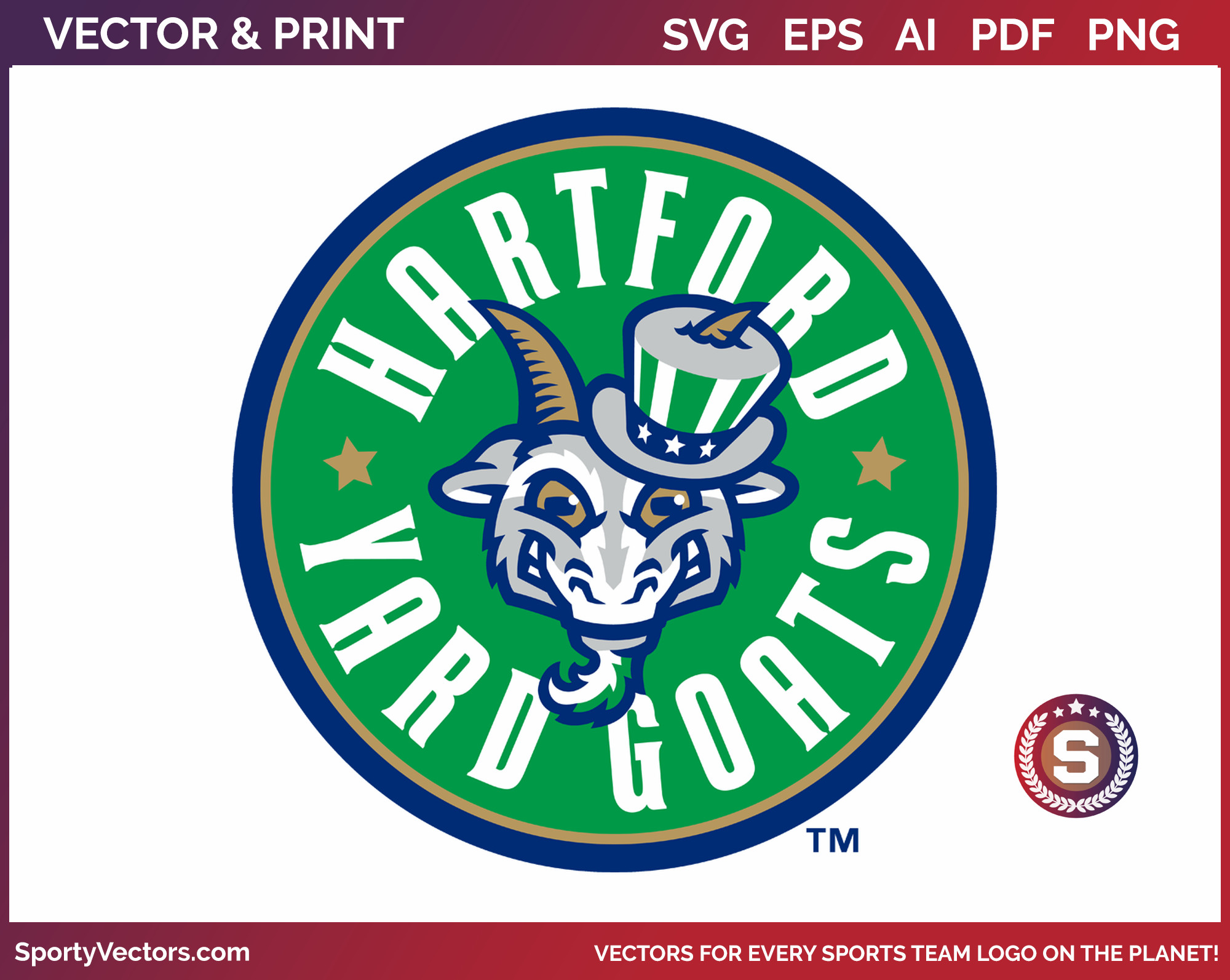 Hartford Yard Goats - Baseball - Alternate Logo (2016) - Sports Logo ...