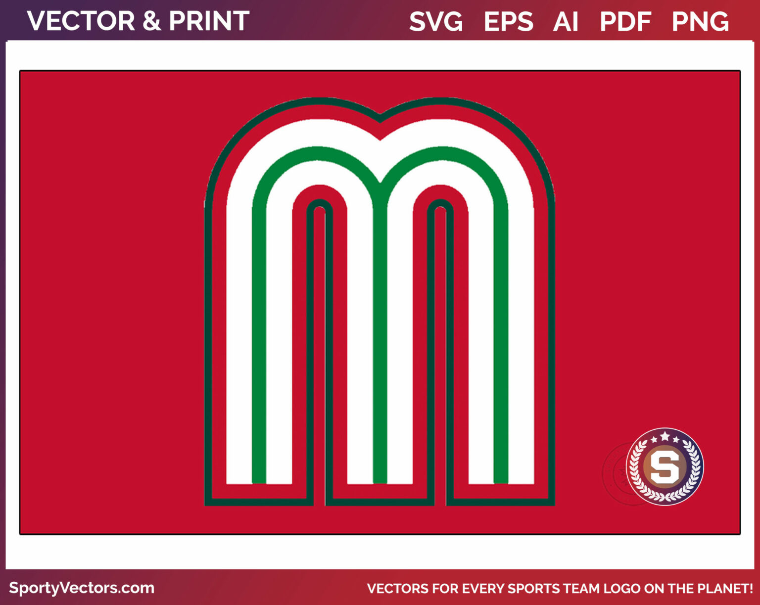 Mexico - Baseball - Cap Logo (2023) - Sports Logo SVG, PNG, AI, EPS ...