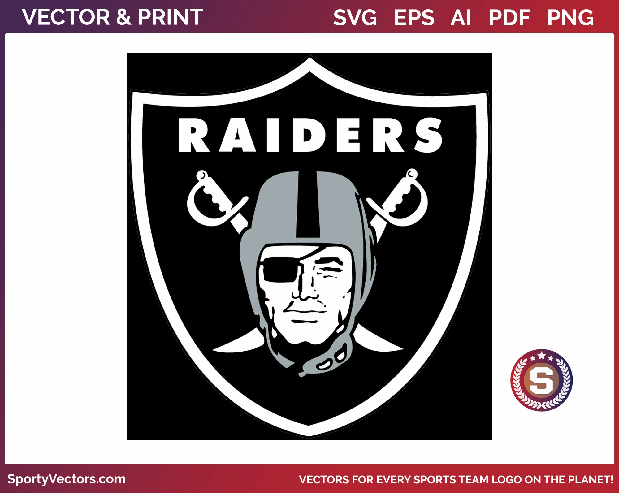 Las Vegas Raiders - Football - Primary Logo (2020) - Sports Logo SVG ...