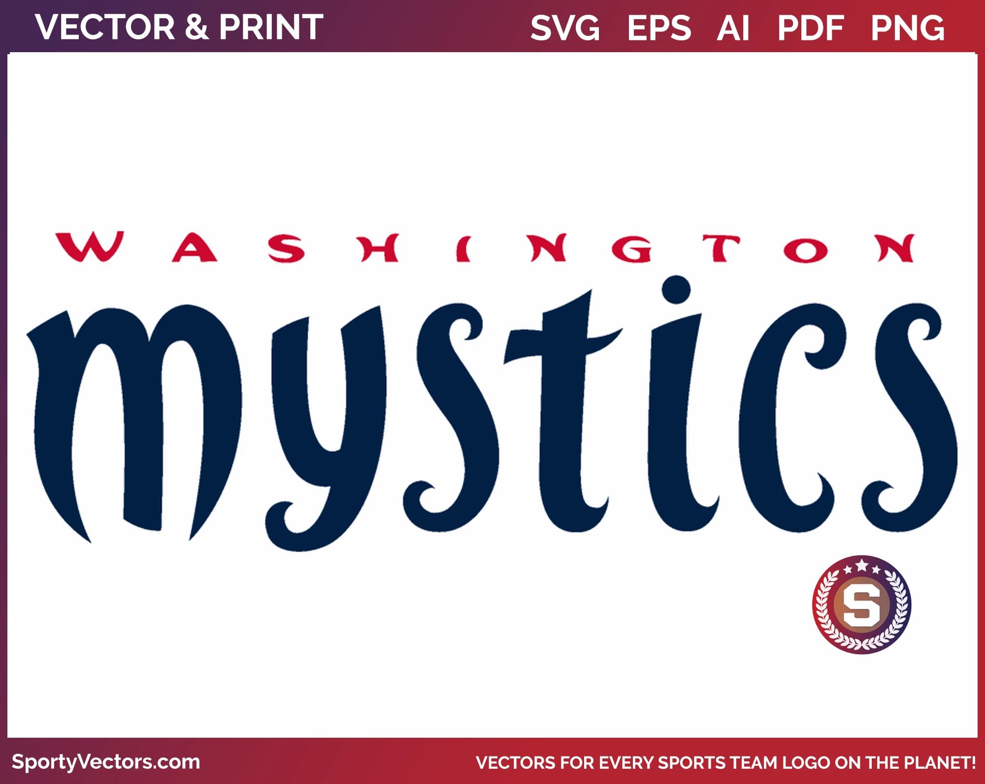 Washington Mystics - Basketball - Wordmark Logo (2011) - Sports Logo ...